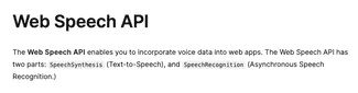 Web Speech API로 프론트엔드에서 TTS 구현하기 - 재그지그의 개발 블로그